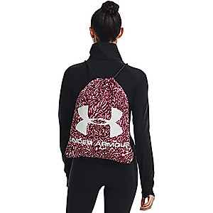 Under Armour Unisex-Adult Ozsee Sackpack , Black (008)/White , One Size Fits All