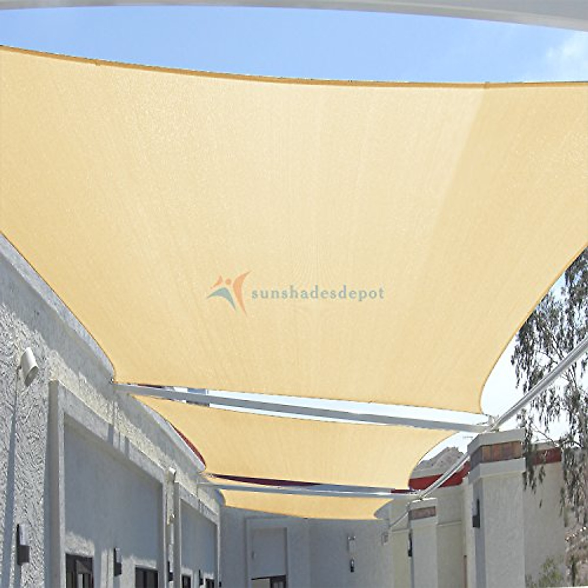 TANG Sunshades Depot 12' x 12' U-V Block Sun Shade Sail Perfect for Outdoor Patio Garden Pergola Gazebo Canopy Deck Playground Preschool Heavy Duty 180GSM Customize Made Size