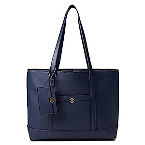 Tommy Hilfiger Gretta II Tote with Hangoff Saffiano PVC Tommy Navy One Size