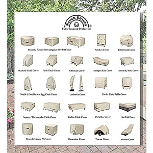 Porch Shield Square Hot Tub Cover - 600D Waterproof Outdoor SPA Hard Cover Protector 85 x 85 inch