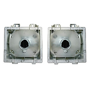 KYYET Pair Smoke Lens Park/Signal Lights Compatible with 1983-1988 Chevy Blazer GMC Pickup Truck Driver and Passenger Side w/quad headlamps replaces 918045 918046