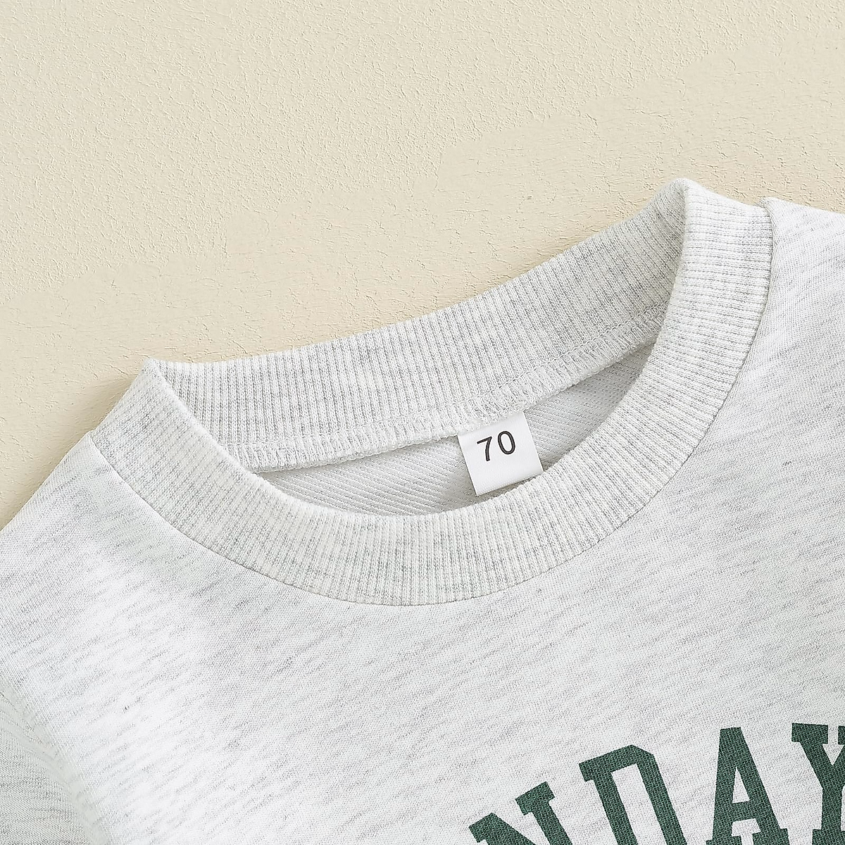 Dewadbow Football Baby Clothes Toddler Sundays are for The Birds Football Sweatshirt Top Pants Set Cute Fall Clothes (Gray, 0-6 Months)