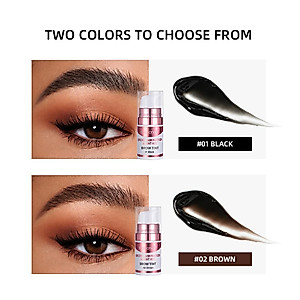 Upgrade Brow Lamination Kit - Professional DIY Eyebrow Lift Kit Black & Brown Color Fuller Thicker Brows for 6 Weeks, Easy to Use Instant Brow Lift Perm At-Home Eyebrow Lamination Kit