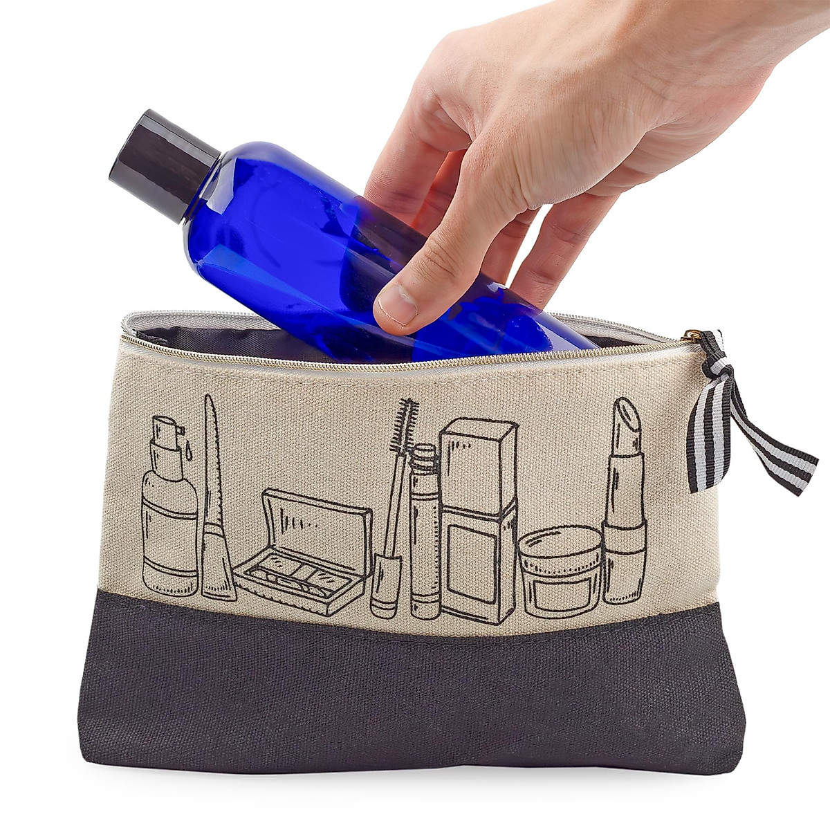 Cornucopia Brands 8oz Plastic Squeeze Bottles w/Disc Top Flip Cap (6-Pack, Blue); BPA-Free Containers For Shampoo, Lotions, Liquid Body Soap, Creams