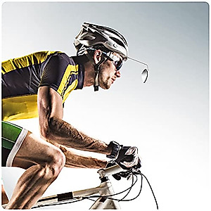 Accmor 2pcs Bike Eyeglass Mirror, 360 Degree Adjustable Bicycle Cycling Rear View Wide Angle Mirror, Riding Accessories