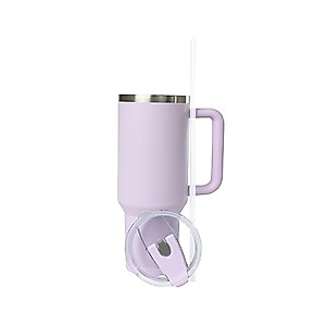 Sip+Sea Cayman 40 oz Stainless Steel Tumbler with Handle, Lid, and Straw | Double Wall Vacuum Insulated