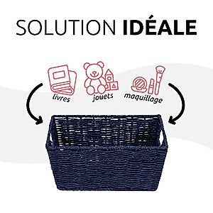 Compactor Etna Woven Storage Basket, Navy Blue