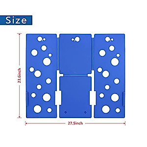 BoxLegend Version 5 Shirt Folding Board t Shirt Folder Clothes Folding Board Easy and Fast to fold Clothes for Adults, Larger and Thicker, Blue