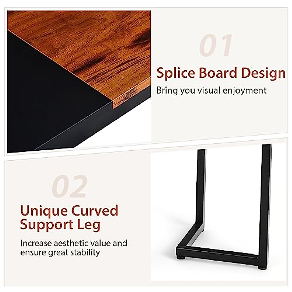 Tangkula 63” Conference Table, Large Industrial Meeting Table with Metal Frame, Multipurpose Rectangular Training Seminar Table, Computer Desk, Dining Table, for Home, Office, Conference Room