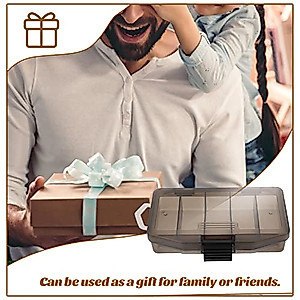 LIOOBO Fishing Tackle Case Fishing Tackle Box 2Pcs Fishing Gear Boxes Fish Hook Containers Storage Boxes Fishing Gear Supplies Snackle Box Container Fishing Fishing Tackle