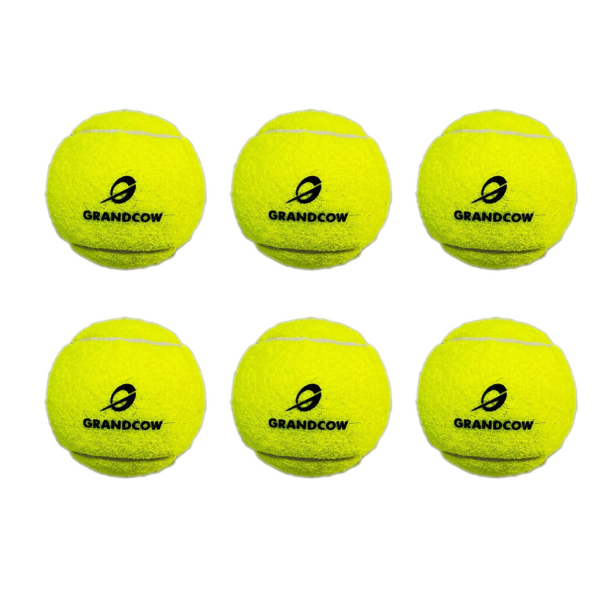 GRANDCOW Padel Ball Beach Tennis POP Paddle Ball Natural Rubber with Great Flex Elasticity (6 Balls)