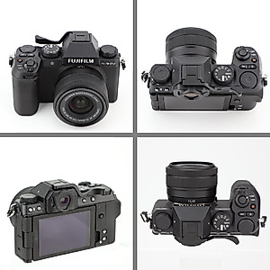 Haoge XS10B Metal Hot Shoe Thumb Up Rest Hand Grip for Fujifilm XS20 Fuji Fujinon XS10,Fuji XS-20,XS-10,XS-10,Camera Accessories Black