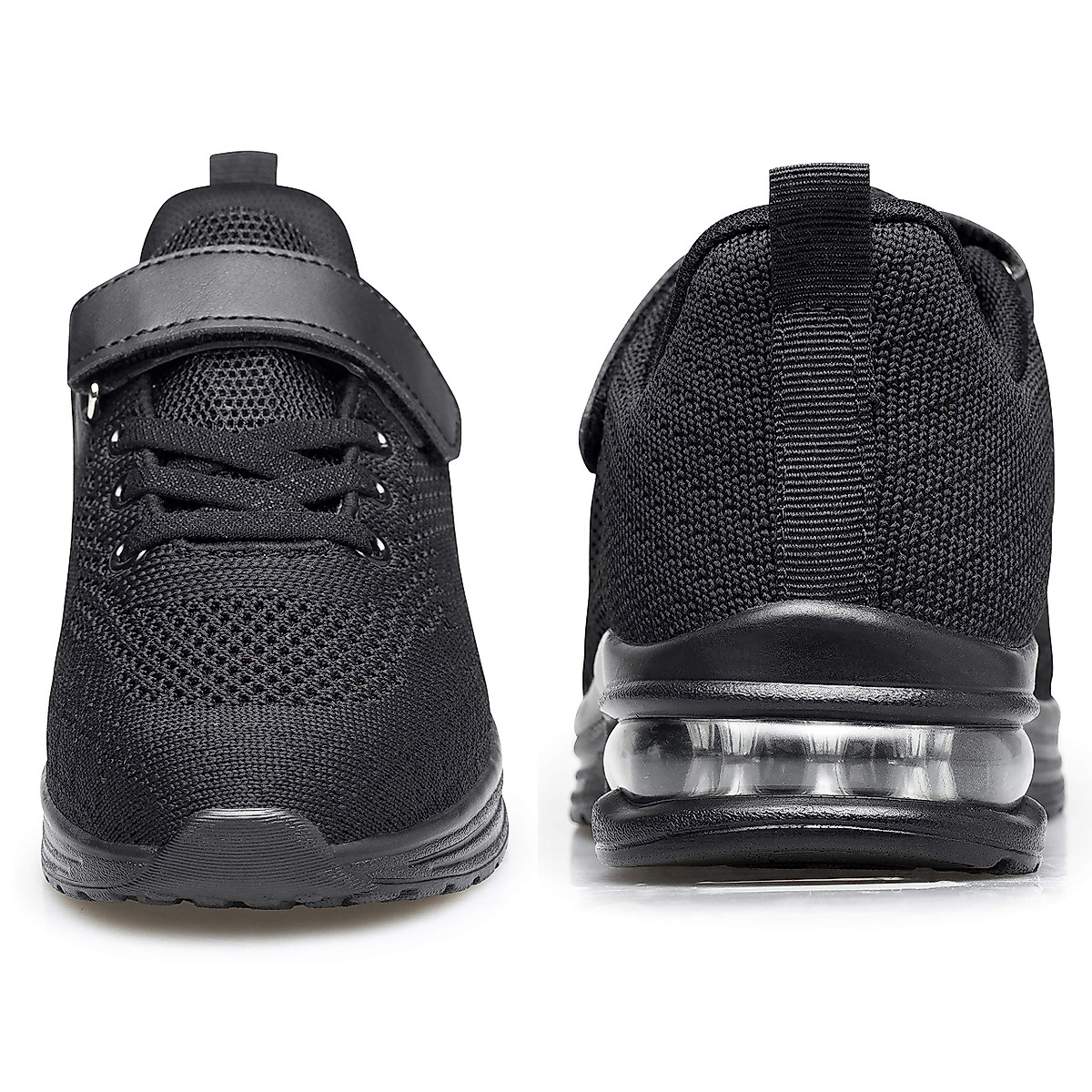 Anlarach Kids Toddler Shoes Boys Girls Athletic Running Shoes Air Cushion Sneakers for Toddler 7 allblack