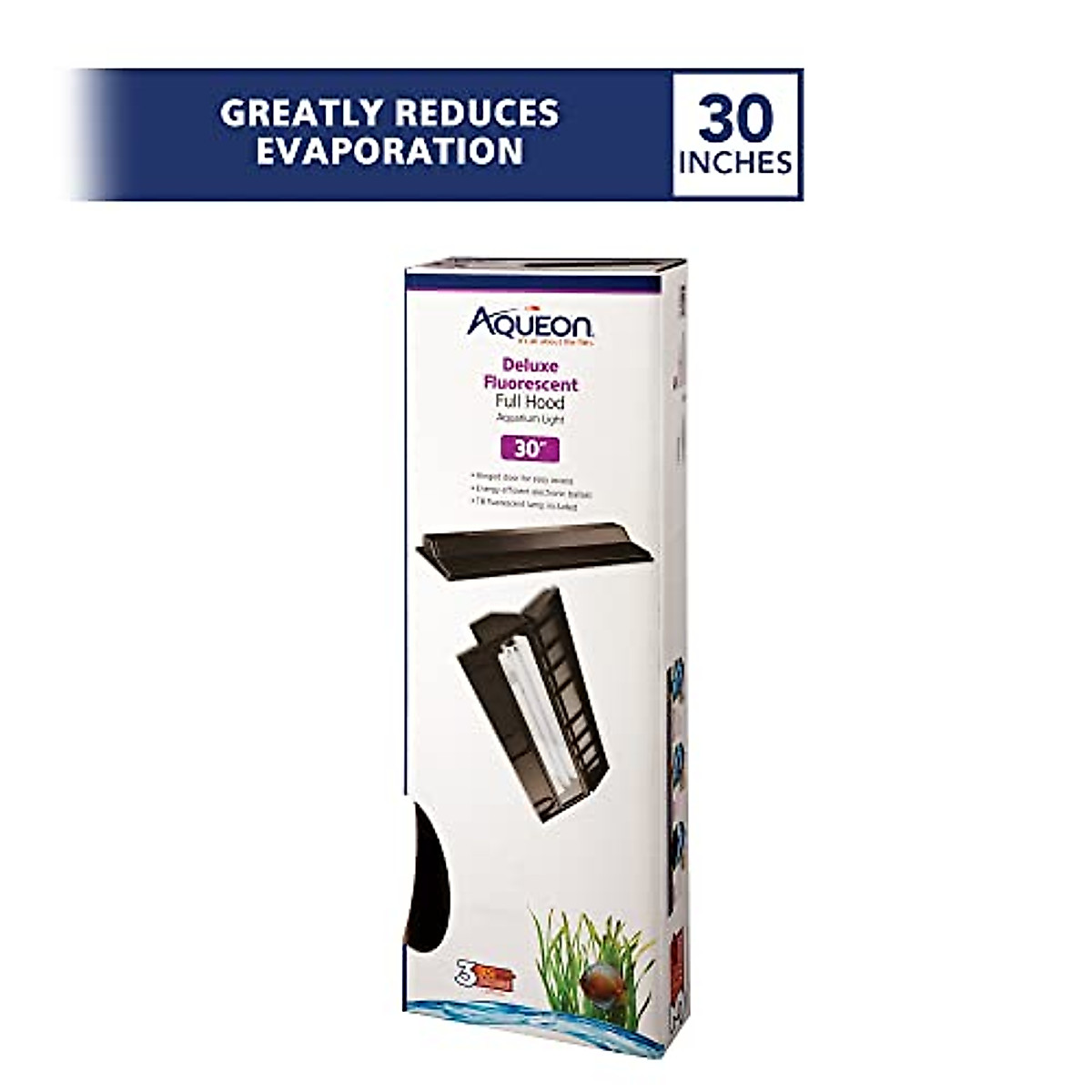 All Glass Aquarium AAG21230 Fluorescent Deluxe Hood, 30-Inch