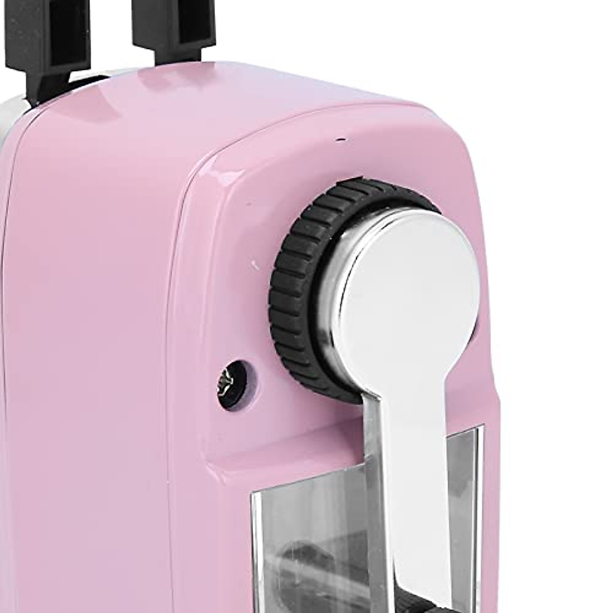 Pencil Sharpener, 8mm Diameter Manual Desk Pencil Sharpener Portable Professional Sketch Pencil Sharpener with Bracket for Kids School Classroom Home (Pink)