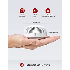 X-Sense Smart Smoke Detector Fire Alarm with Advanced Photoelectric Sensor, Replaceable Battery, Wi-Fi Smoke Detector (Battery Included), App Notifications, XS03-WX