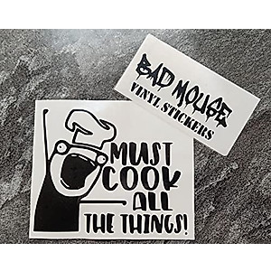 Must Cook All the Things Vinyl Decal Sticker for Instant Pots