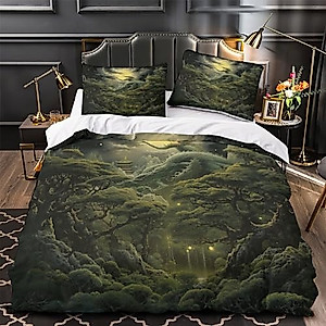 SHEYLE Dragon Bedding Full for Kids Bed Set 3D Duvet Cover with Quilt Cover for Boys Room Decor with Pillowcase Twin（173x218cm）