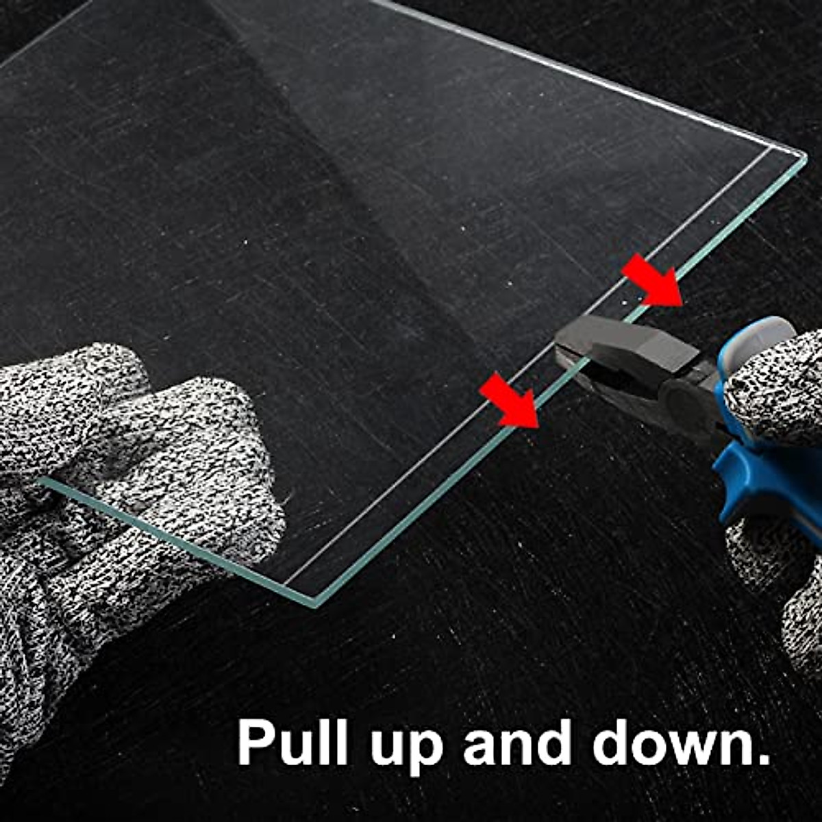 SPEEDWOX 6" Breaker Grozer Pliers Breaking Pliers Professional Breaking and Grozing Pliers Nibble Glass for Stained Glass Work Durable Tool