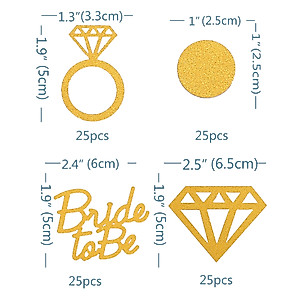 Wedding Ceremony Throwing Confetti Decorations - Gold Glitter Wedding Table Confetti, Bridal Bachelor Shower, Engagement Party Decorations