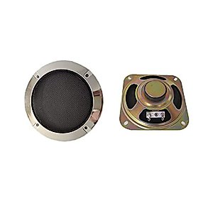 1 Set Square 8ohm 5W Speaker with Silver Speaker net for DIY Arcade Game
