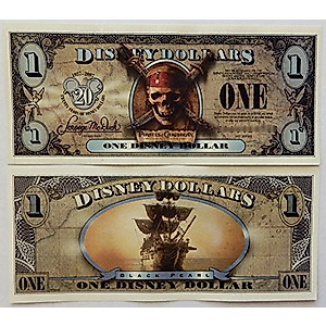 2007 Pirates of the Caribbean Disney Dollar (20th Anniversary) The Curse of the Black Pearl (Individual Serial Number) Uncirculated