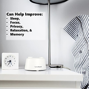 Adaptive Sound Technologies LectroSound Noise Machine for Sleep and Relaxation With Power Adapter, White