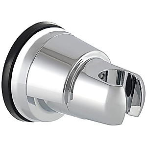 Vacuum Suction Cup Shower Head Holder, Suction Handheld Shower Holder Bracket, Removable Wall Mount Holder with Vacuum Suction Cup for Bathroom, Chrome