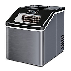 MIDFGU 25kg Commercial Ice MakerMachines Home Countertop Portable Ice Cube Maker Machine Electric Ice Generator