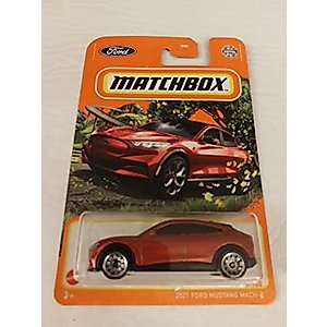 Matchbox 2022 - 2021 Ford Mustang MACH-E - Red - 65/100 - Electric