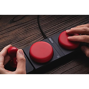 8BitDo Retro Mechanical Keyboard, Bluetooth/2.4G/USB-C Hot Swappable Gaming Keyboard with 87 Keys, Dual Super Buttons and Super Stick for Windows and Android - C64 Edition