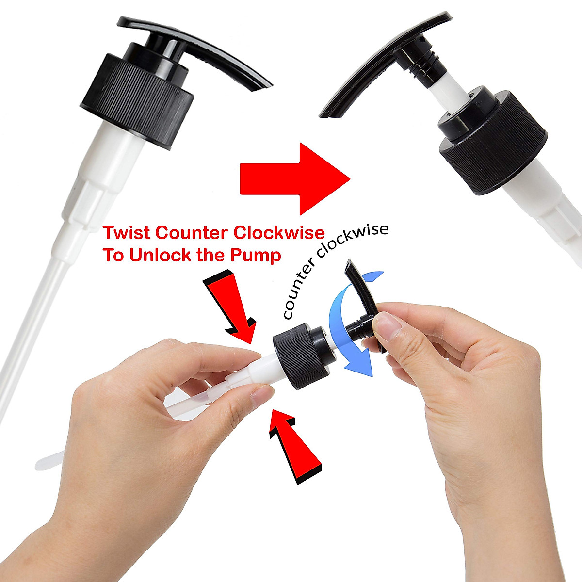 Youngever 6 Pack Empty Glass Pump Bottles, 2 Pack 16 Ounce and 4 Pack 8 Ounce Pump Bottles, Soap Dispenser, Refillable Containers (Amber)