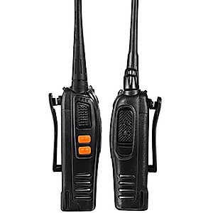 Arcshell Rechargeable Long Range Two-Way Radios with Earpiece 6 Pack Walkie Talkies Li-ion Battery and Charger Included