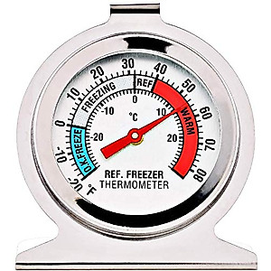 12 Pack Refrigerator Freezer Thermometer Large Dial Thermometer