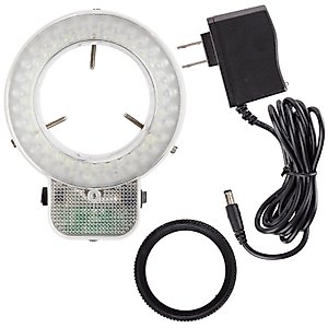 AmScope LED-64S 64 LED Microscope Ring Light with Dimmer