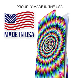 ITS A Skin Skins Compatible with Sony Playstation 5 Console Disc Edition - Protective Decal Overlay Stickers wrap Cover - Trippy Hologram Dizzy
