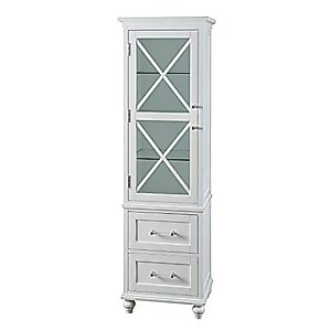 Teamson Home Dawson Wooden Storage Cabinet, Standard, Linen Tower