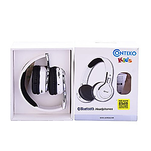 Contixo KB-2600 Kid Foldable Wireless Bluetooth Headphone White