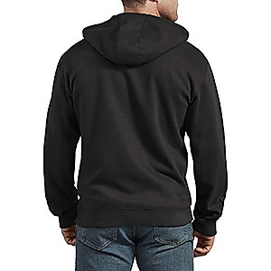 Dickies mens Full Zip Hoodie Fleece Jacket, Dark Heather, X-Large US