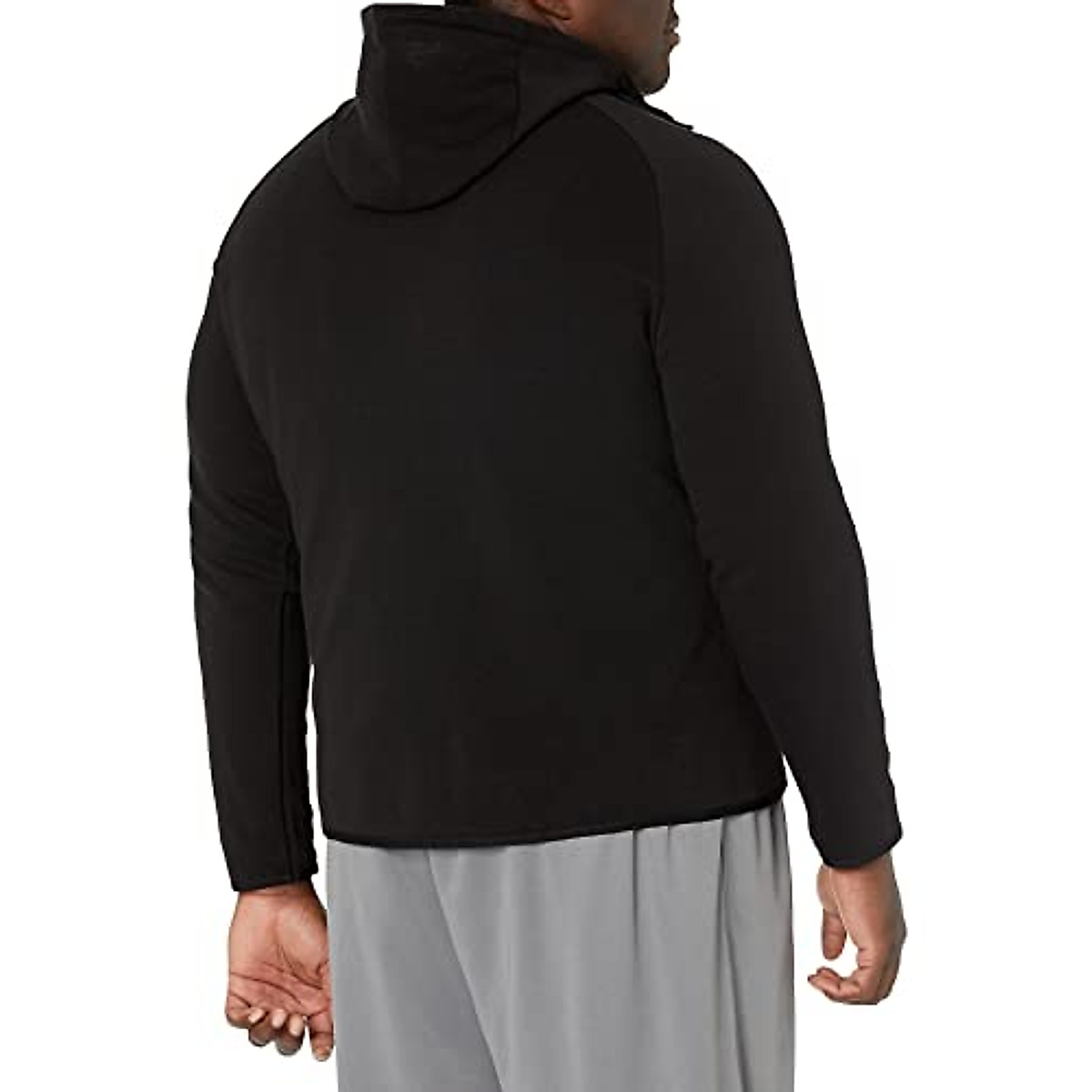 Amazon Essentials Men's Tech Fleece Full-Zip Hooded Sweatshirt, Black, XX-Large