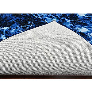 Garland Rug Mossy Oak Elements Aqua Camouflage 6 Ft. X 9 Ft. Area Rug Ideal for Living Rooms & Hallways, Stylish & Durable for High-Traffic Areas