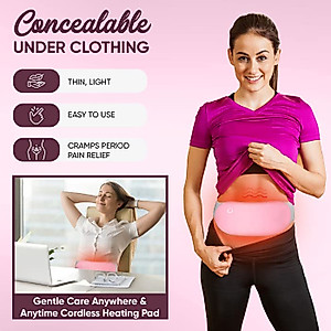 Menstrual Heating Pad, Period Heating Pad for Cramps, Portable Heating Pad for Cramps Menstrual, Cordless Heating Pad for Cramps, Cramps Relief Heating Pad
