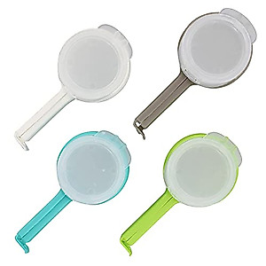 7Penn Bag Clips for Food Set - 4pk Food Clips to Seal Pour Food Storage Bag Clip with Spout for Cereal, Snacks, and More