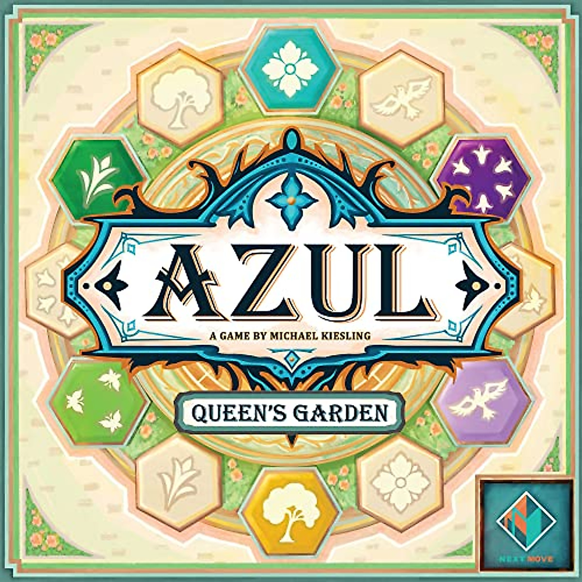 Azul Queen's Garden Board Game - Create a Royal Paradise! Mosaic Tile Placement Strategy Game for Kids and Adults, Ages 10+, 2-4 Players, 45-60 Minute Playtime, Made by Plan B Games