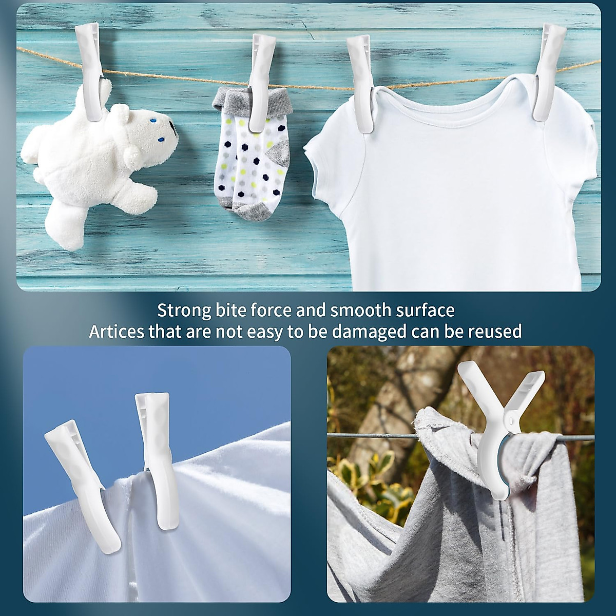 Towel Clips for Beach Chairs,Beach Towel Clips,Towel Clips for Chairs Large Diameter (8 Pack)