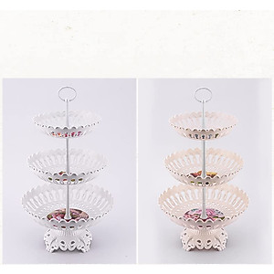 ZHUHW Household Multi-Layer Fruit Plate Table Bowl Creative Nordic Style Snack Plate Fruit Basket Tableware (Color : D, Size : 46 * 15.5cm)