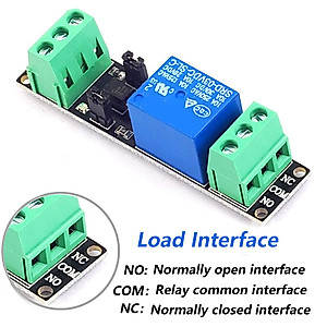 3v Relay Board for Raspberry Pi Arduino Relay Module 1 Channel Opto-Isolate High Level Trigger for IOT ESP8266 Microcontrollers Development Board