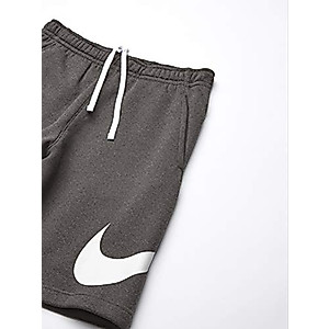 Nike Men's Sportswear Club Short Basketball Graphic, Charcoal Heathr/White/White, XX-Large