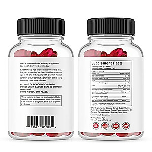 Nutrocell (2 Pack) Bio Lyfe Keto ACV Gummies 1000MG with Pomegranate Juice Beet Root B12 120
