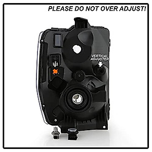 ACANII - For 2008-2014 Ford E150 E250 Van 08-21 E350 E450 Super Duty Aero Style Headlights Headlamps Pair Set Left+Right